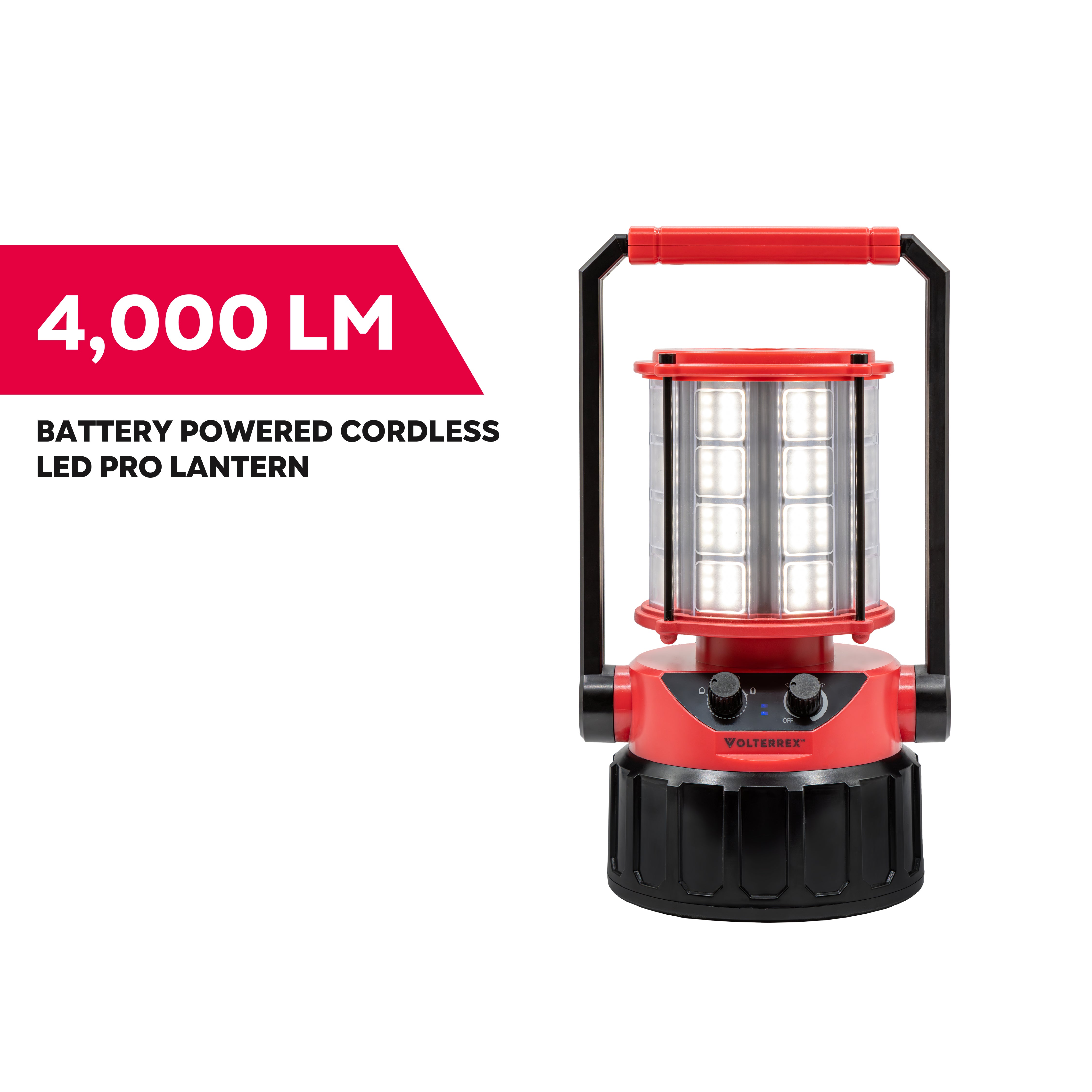 4,000 LM Battery Powered Cordless LED Pro Lantern – Volterrex Lighting ...