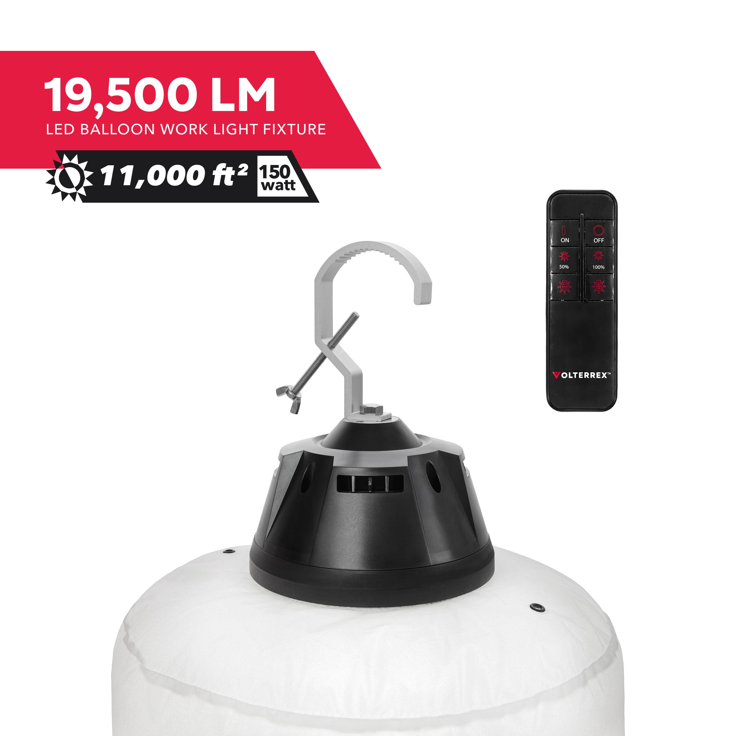 19,500 Lumens LED Balloon Work Light Fixture – Volterrex Lighting Solutions