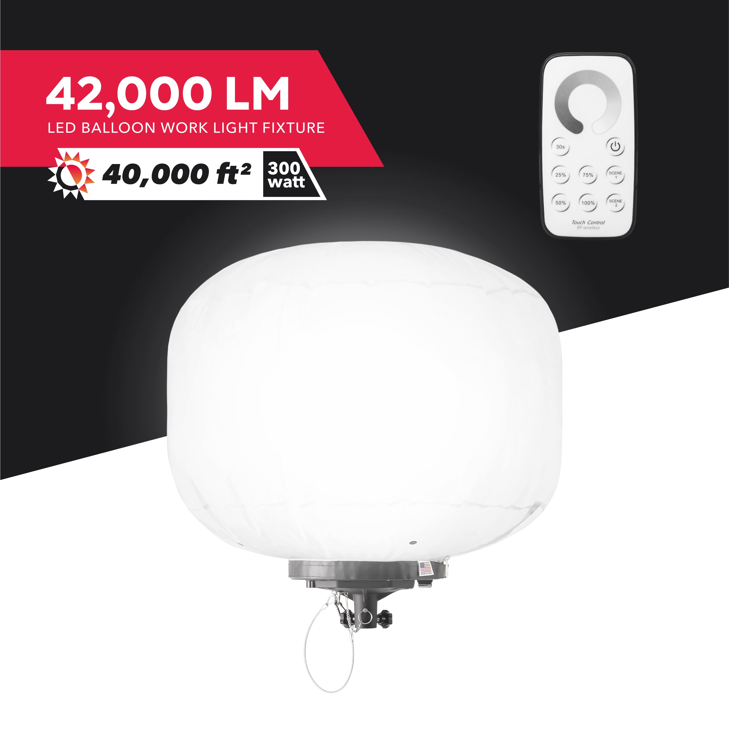 42,000 Lumens LED Balloon Light Tower Fixture – Volterrex Lighting ...