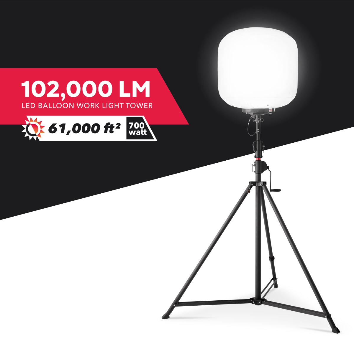 102,000 Lumens LED Balloon Light Tower – Volterrex - LED Balloon Lighting