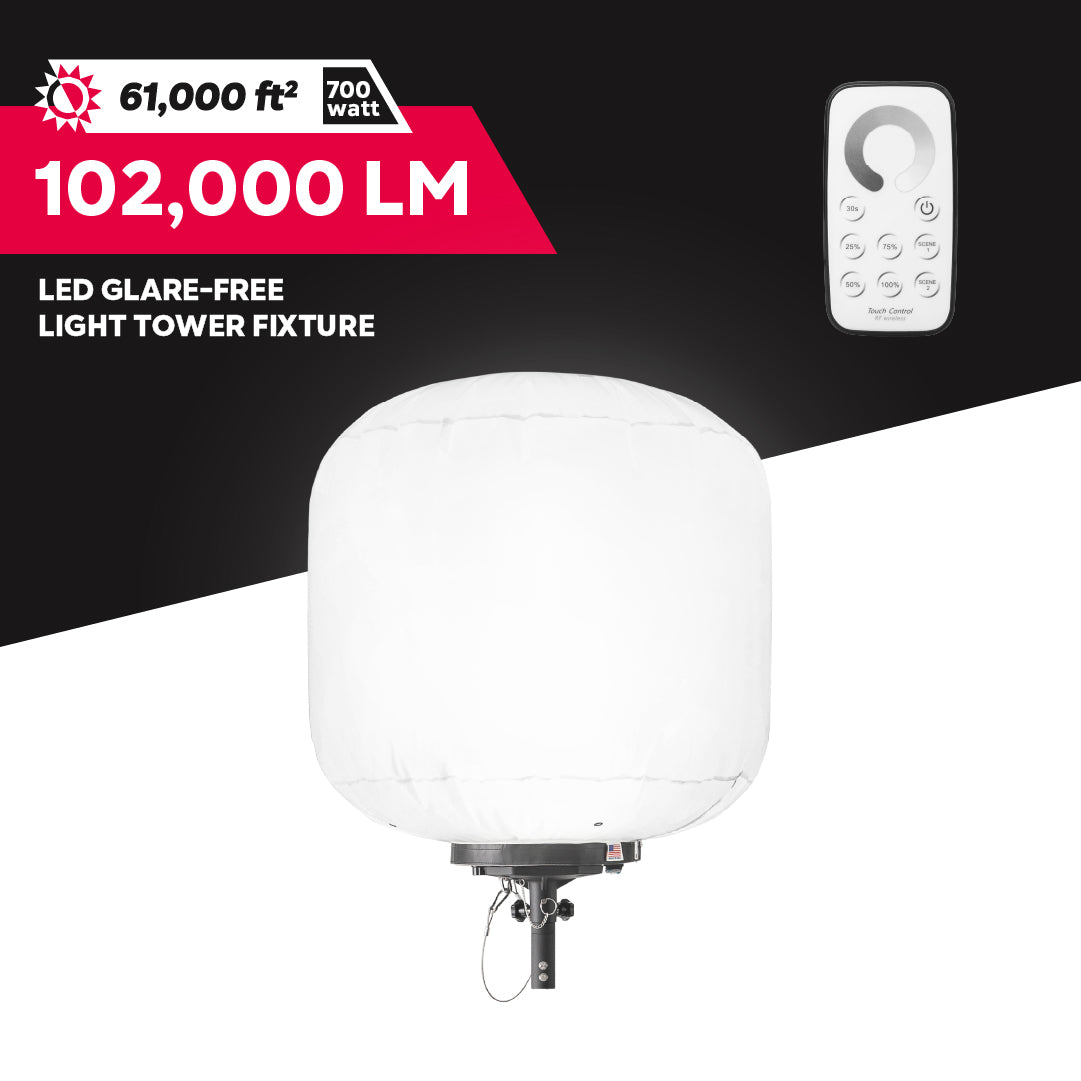 102,000 Lumens LED Glare-Free Diffused Light Tower Fixture – Volterrex ...